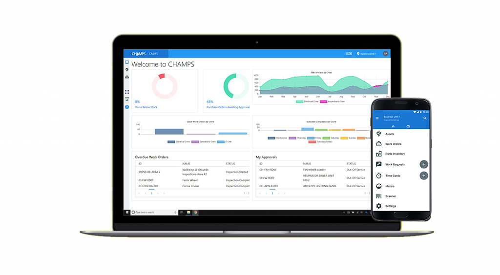 CHAMPS CMMS Software – Best Maintenance Management Software